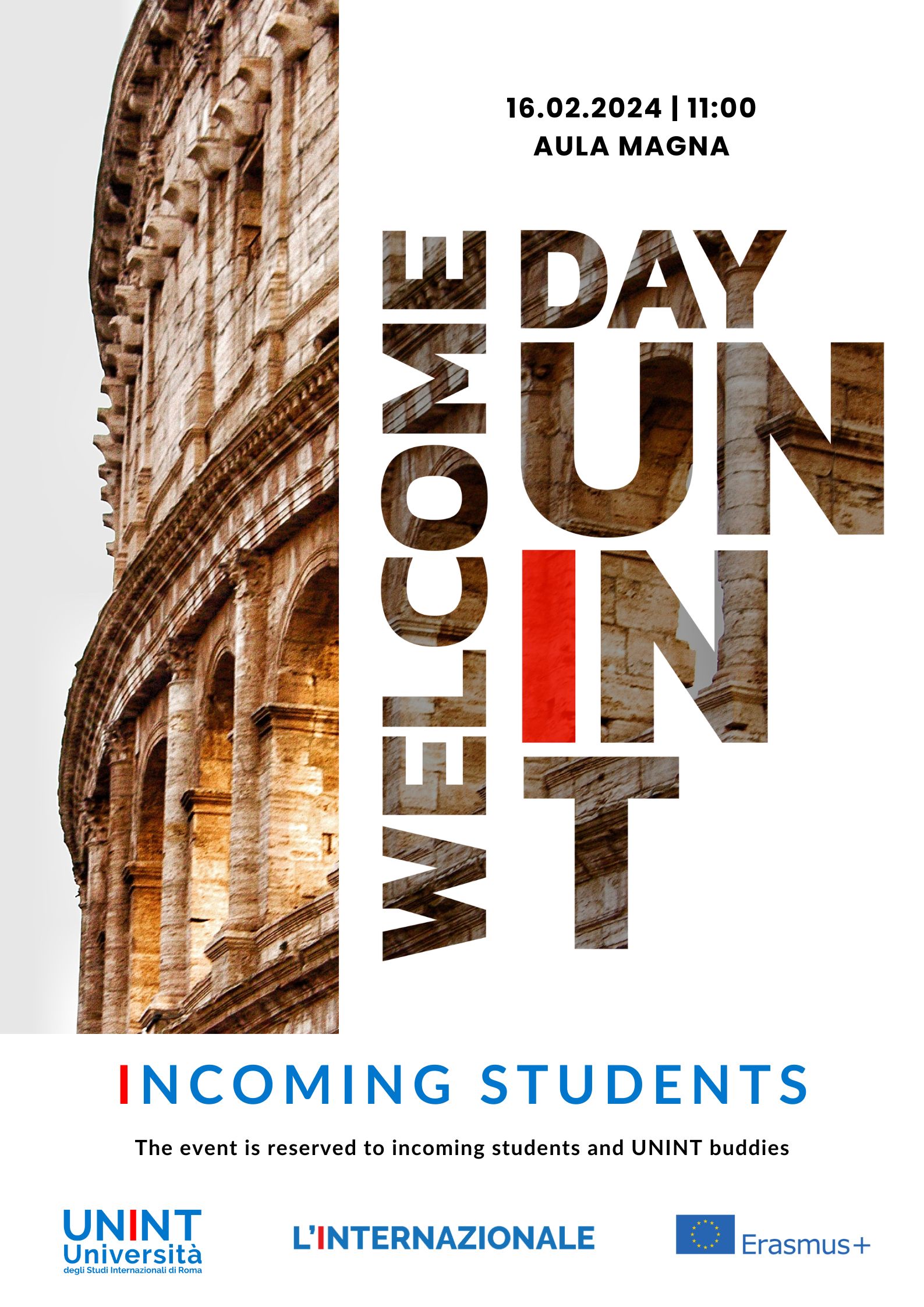 Incoming students Welcome day | Università degli studi internazionali ...